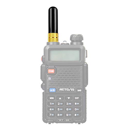 Retevis 2 Way Radio Antenna High Gain Long Range SMA-F Antenna Compatible with BaoFeng UV-5R BF-F8HP BF-888S Retevis RT29 RT-5R RT5 RT-5RV RT21V RT86 RT7 RT6 Arcshell AR-5 Walkie Talkies (1 Pack)