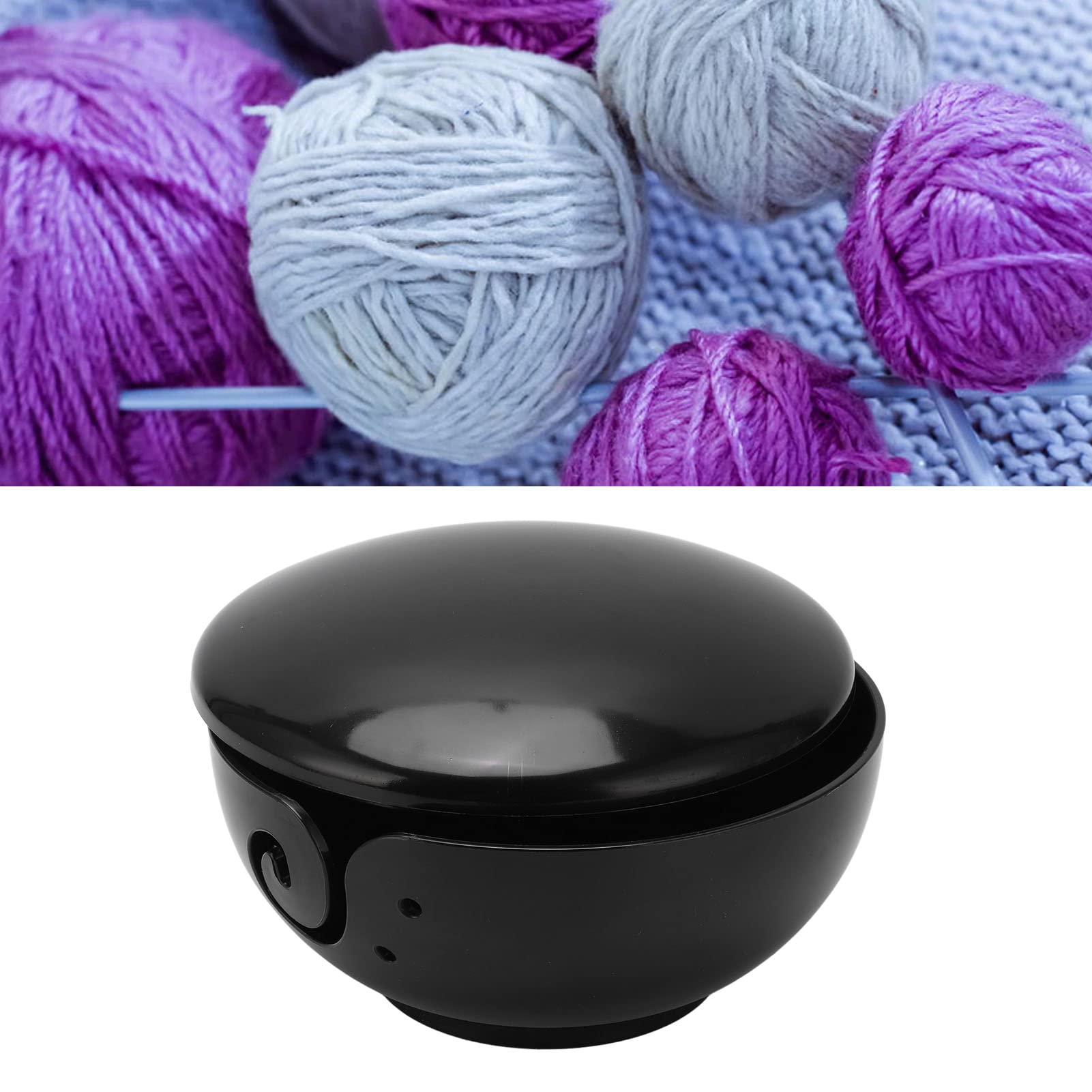 Yarn Holder, Glossy Yarn Bowl Sturdy Durable Plastic Material Small Portable Keep Lightweight for Knitting for Weaving for Crochet