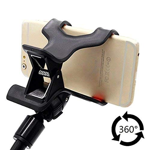 AMS Cell Phone Holder, Clip Holder, Lazy Bracket Flexible Long Arms for All Mobile, Fit On Desktop Bed Mobile Stand for Bedroom, Office, Kitchen