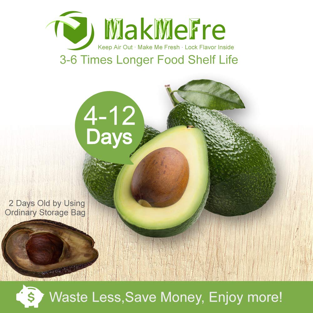 MakMeFre 3 Pack 11"x20'(3Rolls)Vacuum Sealer Bags Rolls for Food ,Commercial Grade, BPA Free,Puncture Prevention,Great for Sous Vide Cooking