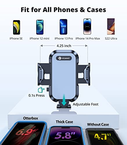 VICSEED ๐ ๐ถ๐น๐ถ๐๐ฎ๐ฟ๐-๐๐ฟ๐ฎ๐ฑ๐ฒ ๐ฆ๐๐๐ฟ๐ฑ๐ Phone Mount for Car, ๐จ๐ฝ๐ด๐ฟ๐ฎ๐ฑ๐ฒ๐ฑ ๐๐ป๐๐ถ ๐ฆ๐ต๐ฎ๐ธ๐ฒ CD Slot & Air Vent Thick Case Friendly Car Phone Holder Mount Fit for iPhone 14 13 All Phones