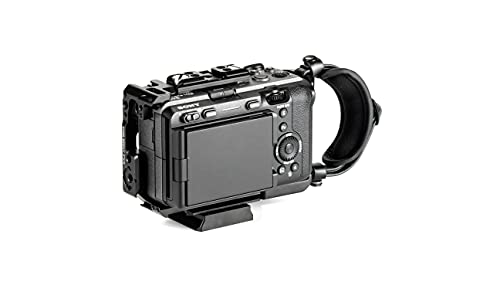 Tiltaing Full Camera Cage Compatible with Sony FX3/FX30 โ Black | Integrated Design, Half Cage & Full Cage,Cold Shoe Receivers, NATO Rails for Side Handles, Quick Release Plate | TA-T13-FCC-B