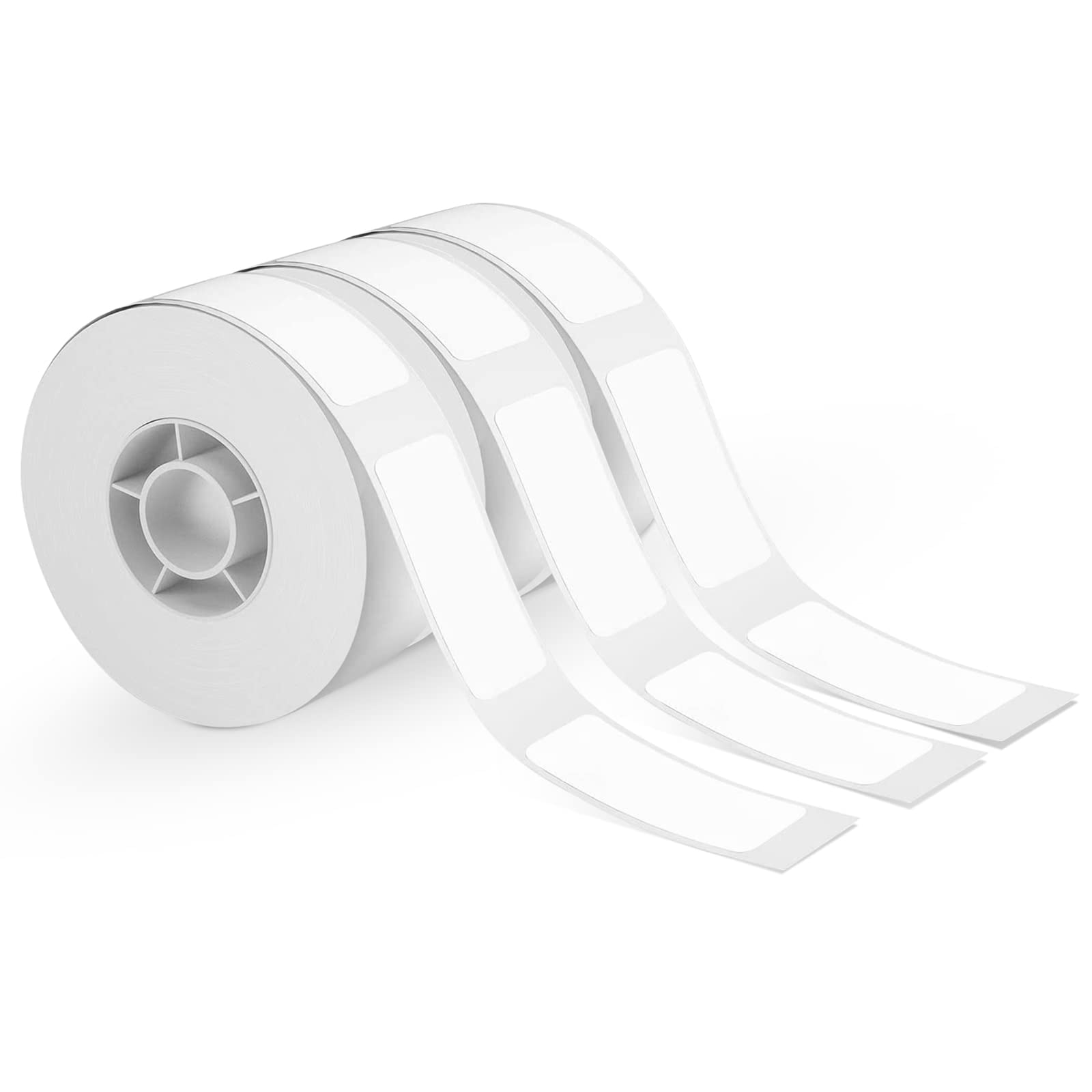 Jubilin D35 Label Maker Tape, Sticker Thermal Paper Self-Adhesive Label Tape Black on Transparent