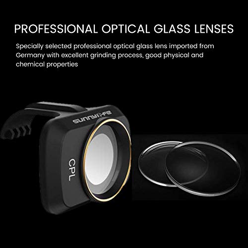 Lens Filter Set Compatible with DJI Mini 2/Mavic Mini/Mini SE/Mini 2 SE Accessories 6Pcs Filter Combo Multi Coated Filters Camera Lens (CPL MCUV ND4 ND8 ND16 ND32)