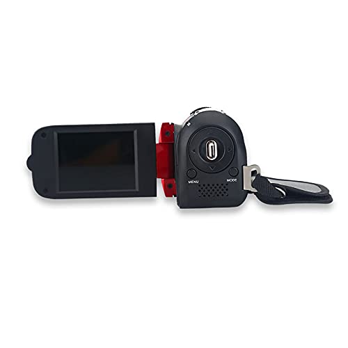 HD Digital Video Camera, 16X Digital Camera, 2.4 Inch Screen Video Camera for Kids, Beginners, Teenagers, 270 Degree Rotation, 118 x 51.5 x 58.5mm(Red)