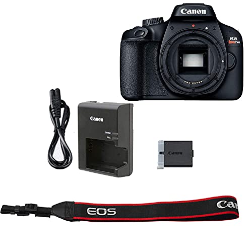 Canon Intl. EOS T100 DSLR Camera Body Only (No Lens) + 32GB Sandisk Memory + More (12pc Bundle)