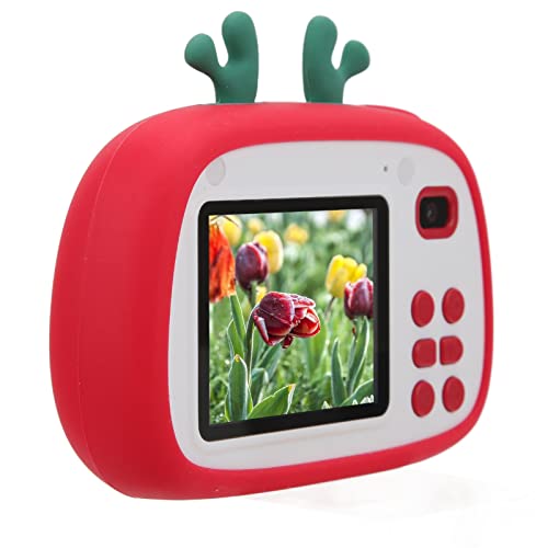 Shanrya Kids Toy, Small Portable Kid Camera Christmas Style for Outdoor for Indoor