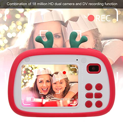 Shanrya Kids Toy, Small Portable Kid Camera Christmas Style for Outdoor for Indoor