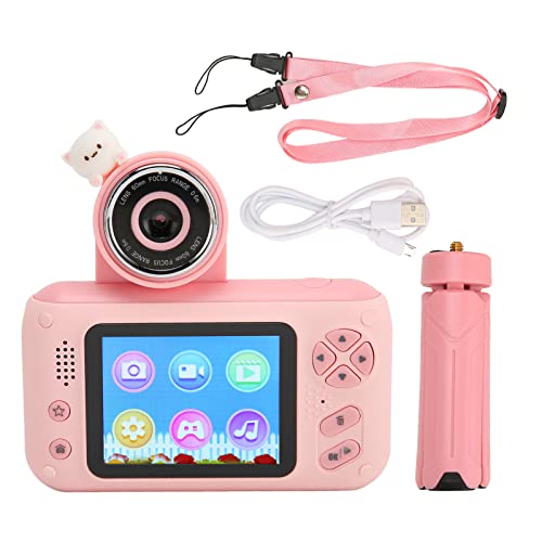 Digital Mini Camera, 2.4in IPS HD Screen Video 180 Degree Angles Kids Camera for 3 to 12 Years Old for Kids Gifts
