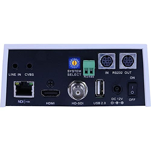 PTZOptics 5 x 30X-NDI Broadcast and Conference Camera (White) (PT30X-NDI-WH) + SuperJoy IP and Serial Controller + 5 x Universal Wall Mount Bracket (White) - 5 Camera, Mount and Controller Bundle
