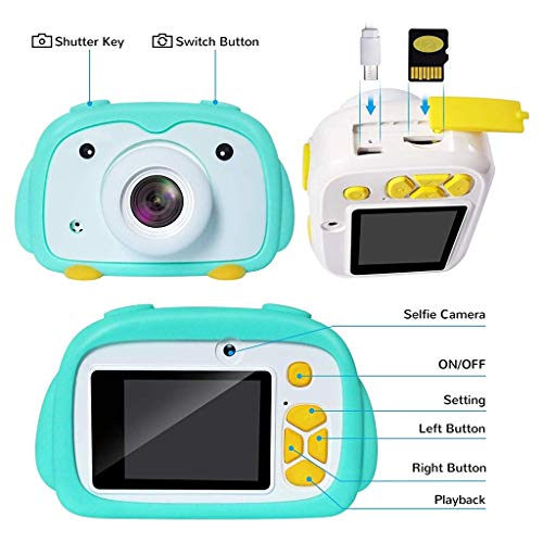 LKYBOA Kids Camera -Cute Kid Gift Digital Camera 12.0MP Screen FHD 1080P Video Resolution Mini Rechargeable Camera for Boys & Girls Ages 3-12-Joytrip Child (Color : B)
