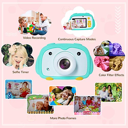LKYBOA Kids Camera -Cute Kid Gift Digital Camera 12.0MP Screen FHD 1080P Video Resolution Mini Rechargeable Camera for Boys & Girls Ages 3-12-Joytrip Child (Color : B)