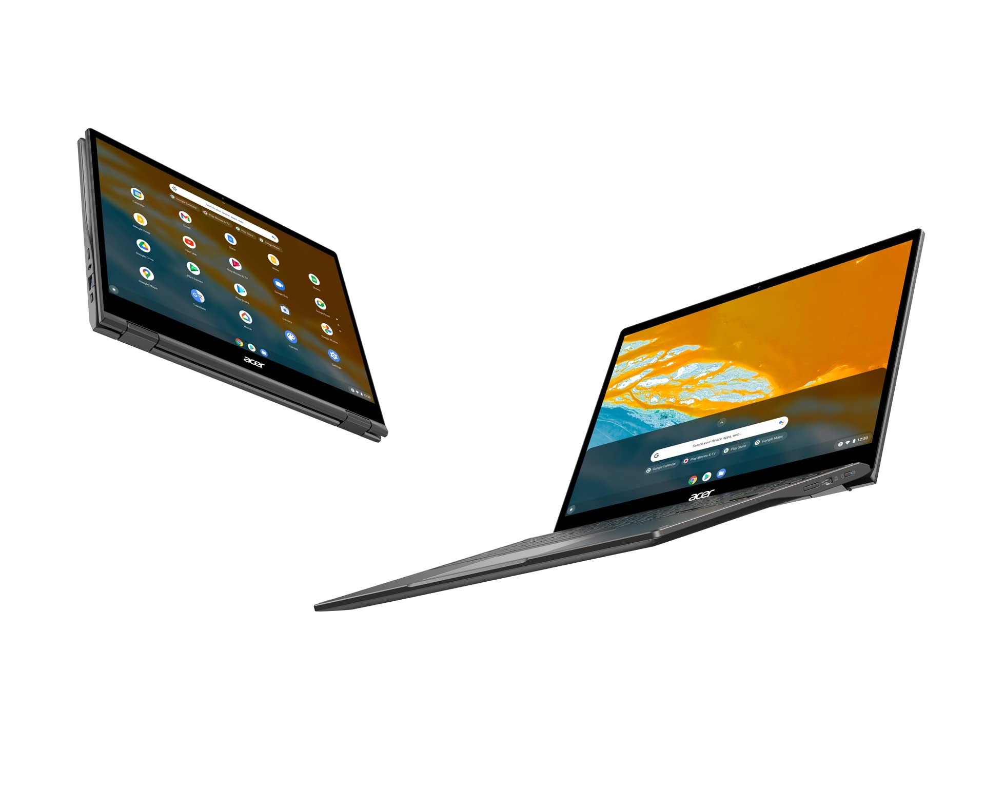 Acer Chromebook Spin 513 Convertible Laptop | 13.5" 2256x1504 Gorilla Glass Touch | MediaTek Kompanio 1380 Octa-Core CPU | 8GB LPDDR4X | 128GB eMMC | WiFi 6 | Backlit KB | Chrome OS | CP513-2H-K62Y