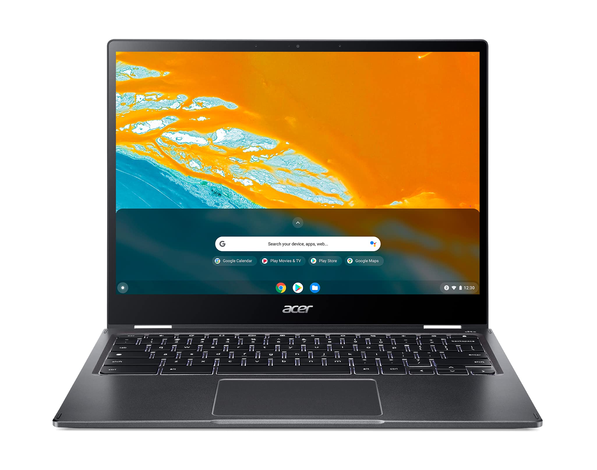 Acer Chromebook Spin 513 Convertible Laptop | 13.5" 2256x1504 Gorilla Glass Touch | MediaTek Kompanio 1380 Octa-Core CPU | 8GB LPDDR4X | 128GB eMMC | WiFi 6 | Backlit KB | Chrome OS | CP513-2H-K62Y