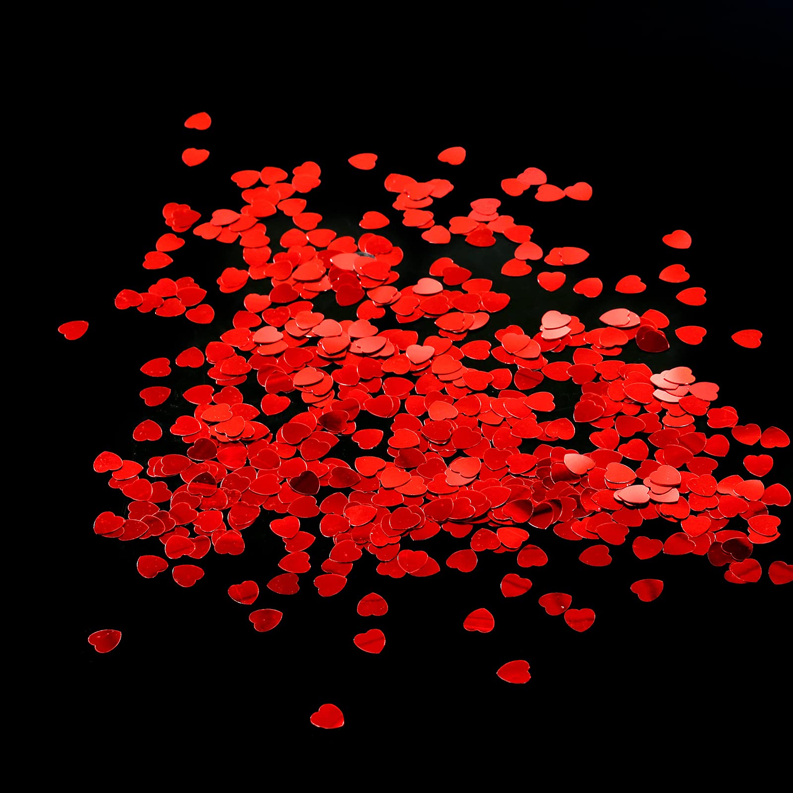 GUZON 60g Red Heart Confetti for Valentine's Day Heart Shaped Table Confetti for Wedding Party Decoration (0.4 Inch)