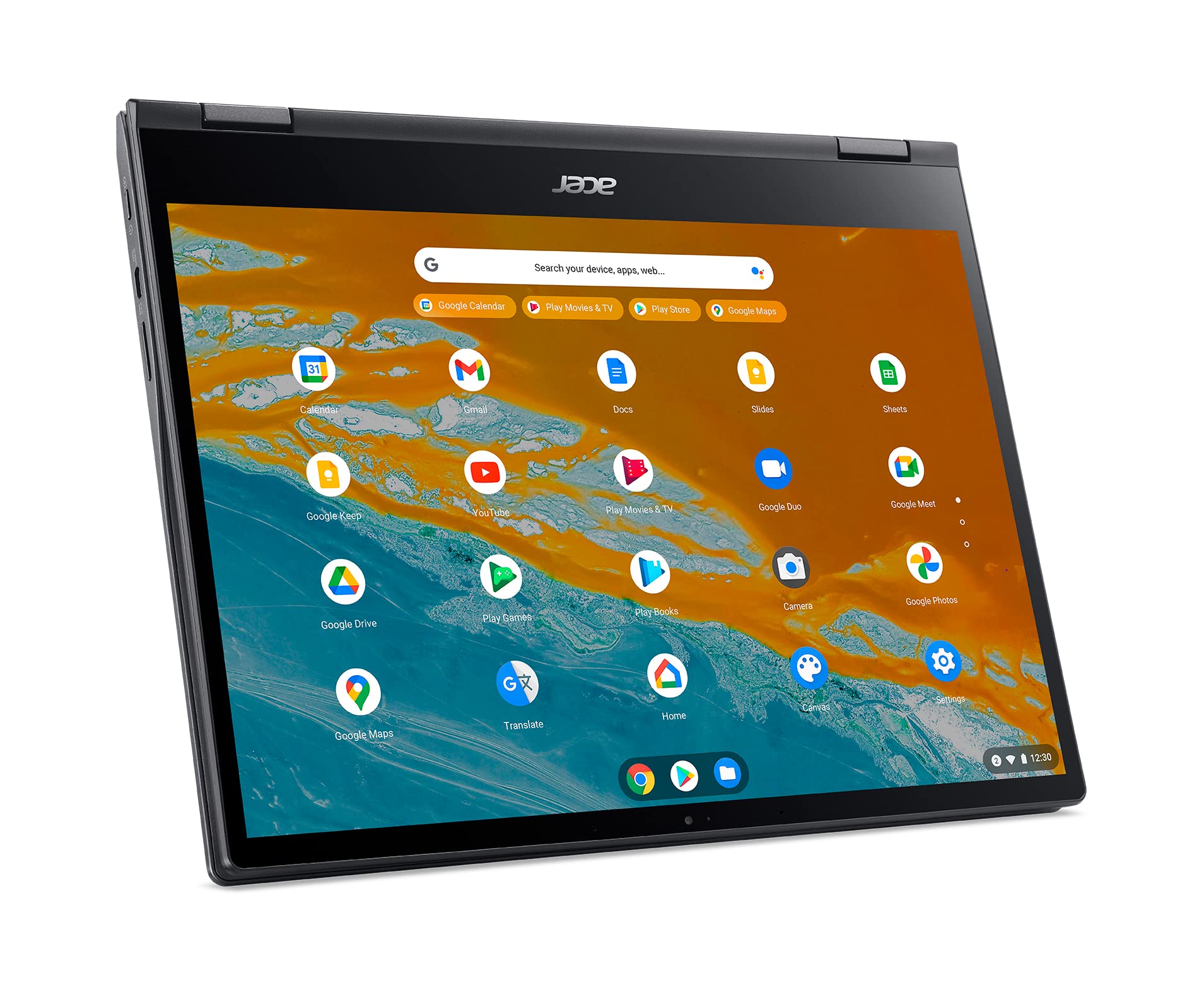 Acer Chromebook Spin 513 Convertible Laptop | 13.5" 2256x1504 Gorilla Glass Touch | MediaTek Kompanio 1380 Octa-Core CPU | 8GB LPDDR4X | 128GB eMMC | WiFi 6 | Backlit KB | Chrome OS | CP513-2H-K62Y