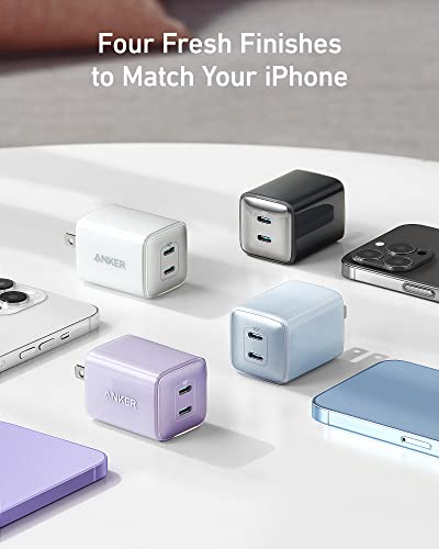 Anker USB C Charger 40W, 521 Charger (Nano Pro), PIQ 3.0 Durable Compact Fast Charger (Not Foldable) for iPhone 14/14 Plus/14 Pro/14 Pro Max/13, Galaxy, Pixel 4/3, iPad/iPad Mini (Cable Not Included)