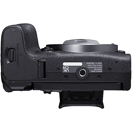Canon EOS R10 Mirrorless Camera with 18-45mm Lens (5331C009) + Sony 64GB Tough SD Card + Bag + Card Reader + Flex Tripod + Hand Strap + Memory Wallet + Cap Keeper + Cleaning Kit (Renewed)