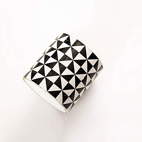 FURLOU Pottery Planter,Small Plant pots,Geometric Pattern Ceramic Succulent Small Ceramic Pot Ceramic Flower Green Plant Container Planter Classic Round Shape Planter Beautiful Scenery Flower