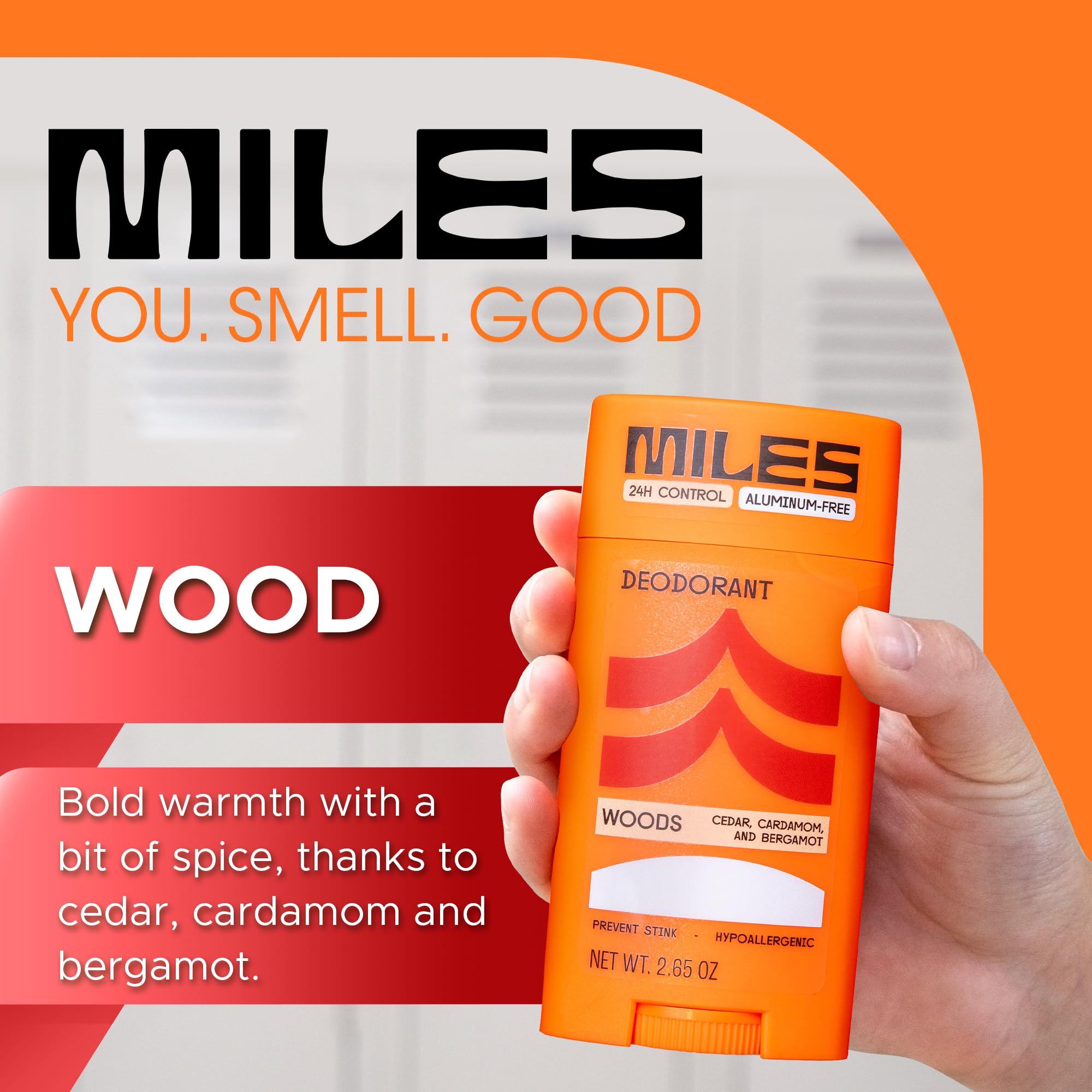 Miles - Deodorant for Teens, Tweens, & Kids - No Aluminum, Odor-Neutralizing Technology, Kid Friendly - Rugged Scent - 2-Pack