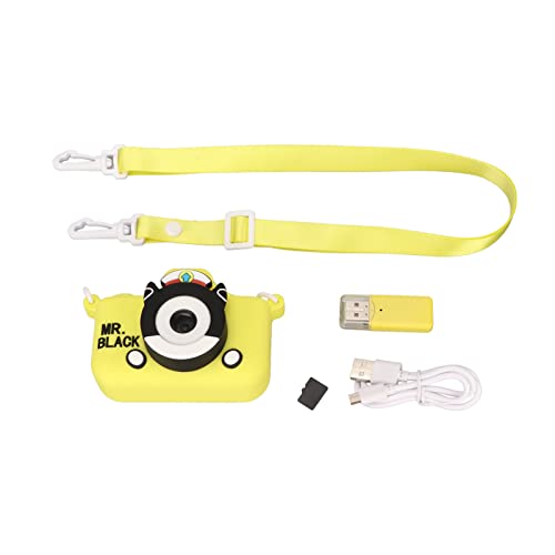 YEmirth Digital Camera for Kids, Kids Digital Camera Cute Lightweight 2in Screen Children Camera for Photo Video MP3 3‑10 Years Old Kids(Yellow-1)