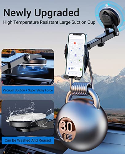 MEMOFO Wireless Car Charger Mount, 15W Fast Car Phone Holder Mount Wireless Charging Auto-Clamping, for iPhone 14 13 12 11 Pro Max Xs, Samsung Galaxy S21 S20, S10+ S9+ Note 9, etc