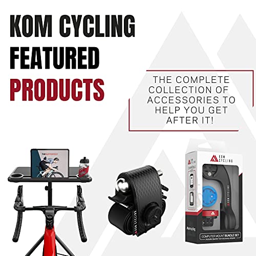 KOM Cycling Garmin Edge Universal Cell Phone Mount Adapter Attach Your iPhone or Any Smartphone to Any Garmin Bike Mount - Garmin Phone Mount Quarter Turn Adhesive Adapter