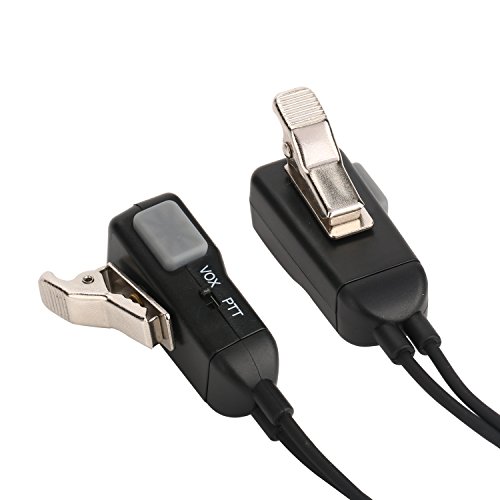 Reyinl Two Way Radio Earpiece Compatible Midland Ear-Clip Headset for Midland Walkie Talkie Earpiece(2 Packs)