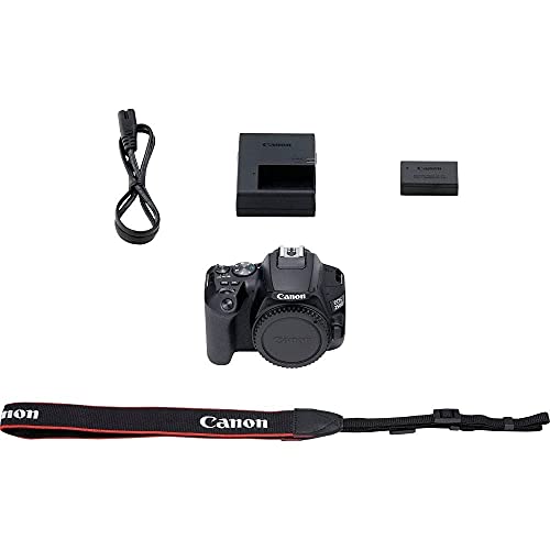 33rd Street Camera Canon EOS 250D (Rebel SL3) DSLR Body Only Camera Bundle + Accessory Kit Including Photo & Video Editing Software Package (Renewed)