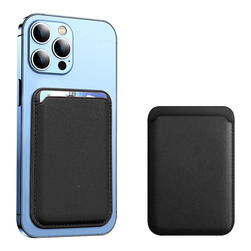 Gyizho Magnetic Card Wallet Holder with MagSafe for iPhone 14 Pro Max/14 Plus/14 Pro/14, for iPhone 13 Pro Max/13 Pro/13/13 Mini, for iPhone 12/12 Pro/12 Max/12 Mini,Midnight