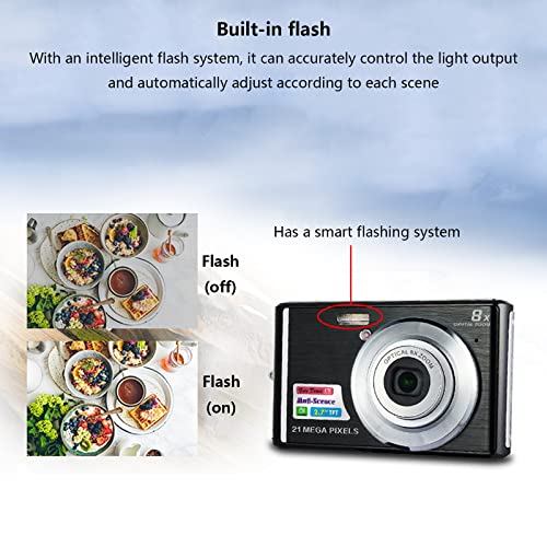 LINXHE 2.4 inch LCD HD Mini Digital Camera, Video Camera Students Cameras 21MP Compact Camera Travel,Holiday,Birthday Present for Kids/Beginners/Teens/Seniors (Color : Red)