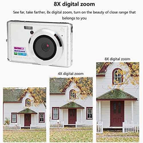 LINXHE 2.4 inch LCD HD Mini Digital Camera, Video Camera Students Cameras 21MP Compact Camera Travel,Holiday,Birthday Present for Kids/Beginners/Teens/Seniors (Color : Red)