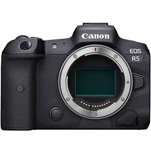 Canon EOS R5 Full Frame Mirrorless Camera + RF 24-105mm F4-7.1 is STM Zoom Lens Kit, Black (4147C002 Body + 4111C002 Lens)