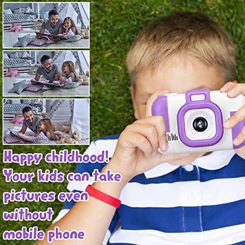 Camera for Kids 3-10 Years,Kids Digital Camera Christmas Birthday Gifts for Boys and Girls,2.4 Inch 1080p Dual Lens Children Video Camera Toys (32G)
