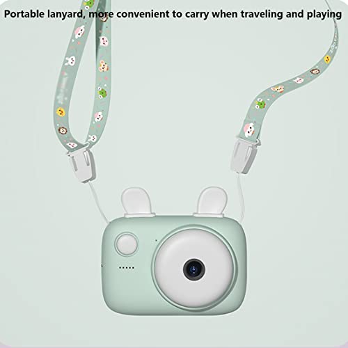 LINXHE Digital Camera, HD 1080P Camera with LCD Screen, Compact Portable Mini Cameras for Students, Teens, Kids (Color : Green)