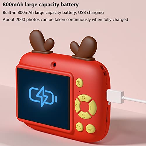 LINXHE Digital Camera, HD 1080P Camera with LCD Screen, Compact Portable Mini Cameras for Students, Teens, Kids (Color : Green)