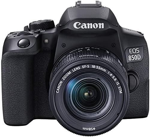 Canon Intl. EOS 850D (Rebel T8i) DSLR Camera with 18-55mm STM & Canon EF 75-300mm III Lenses + MF 420-800mm Zoom Lens + 128GB Memory + Filters + Flex Tripod + Professional Bundle