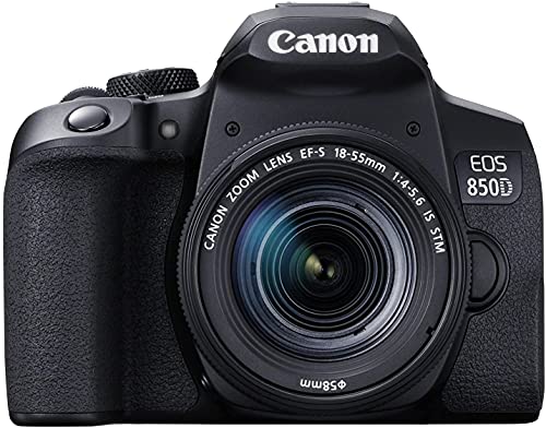 Canon Intl. EOS 850D (Rebel T8i) DSLR Camera with 18-55mm STM & Canon EF 75-300mm III Lenses + MF 420-800mm Zoom Lens + 128GB Memory + Filters + Flex Tripod + Professional Bundle