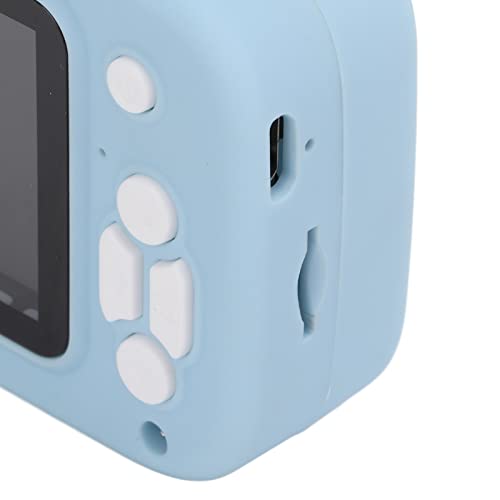 Shanrya Cartoon Child Camera, 200W Pixels Kids Camera One Key Video Recording Kids Gift for Kids(Sky Blue)