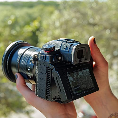 Panasonic LUMIX GH6 Mirrorless Camera Body Bundle with Panasonic H-X09 9mm f/1.7 Leica SUMMILUX, Weatherproof Hard Case, 128GB SDXC Memory Card and Lithium-Ion Battery Pack (5 Items)