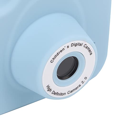 Shanrya Cartoon Child Camera, 200W Pixels Kids Camera One Key Video Recording Kids Gift for Kids(Sky Blue)