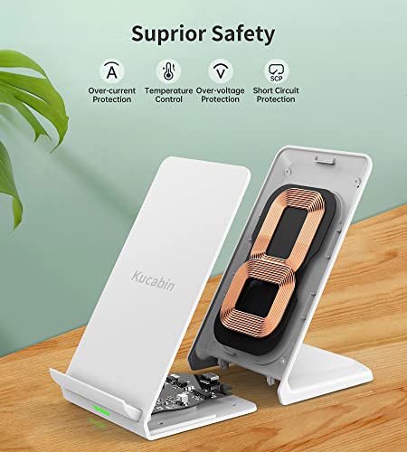 Wireless Charger, [2 Pack] 10W Max Fast Wireless Charging Stand Compatible with iPhone 14/13/12/12 Pro/11 Pro Max/SE 2020/XR/XS, Galaxy S22/S22 Ultra/S21/S20/S10 Plus(No AC Adapter)