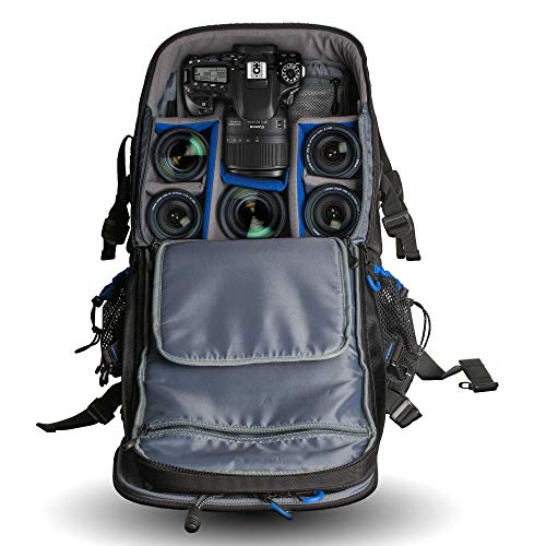 Ultimaxx Extra Large Camera DSLR/SLR Backpack for Nikon, Canon, Sony, Panasonic, Pentax, Olympus, and Fuji Camerasâan Outdoor Hiking/Travelling Backpack with 15.6 Laptop Compartment