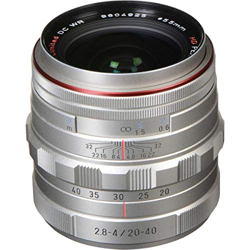 Pentax K-3 Mark III APS-C-Format DSLR Camera Silver with Pentax HD Pentax DA 20-40mm F2 .8-4 ED Limited DC WR Zoom Lens, Silver with Pentax D-BG8 Battery Grip, Black