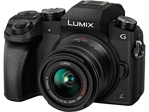 PANASONIC LUMIX G7 4K Digital Mirrorless Camera Dual Lens Bundle DMC-G7WK