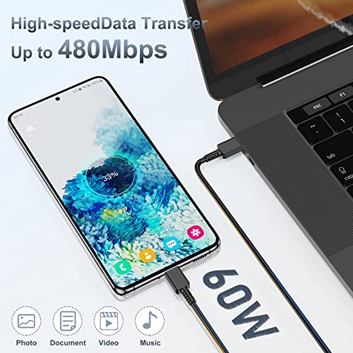 Super Fast Charger Type C, 2Pack 25W USB C Wall Charging Block Adapter and 6ft Android Phone Charger Cable for Samsung Galaxy S23 Ultra/S23/S23+/S22/S22 Ultra/S22+/S22 Plus/S21/Note 20 Ultra/Note10+
