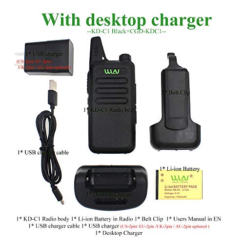 UHF 400-470 MHz MINI-handheld WLN KD-C1 Walkie Talkie Transceiver Radio …