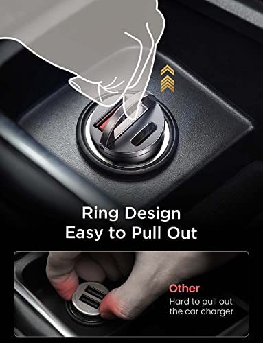 AINOPE USB C Car Charger Adapter, [PD36W & QC36W] Super Fast Car Charger USB C,Cigarette Lighter USB Charger with 2-Port 36W Compatible with iPhone 14 13 12, Samsung S23, MacBook Pro, iPad