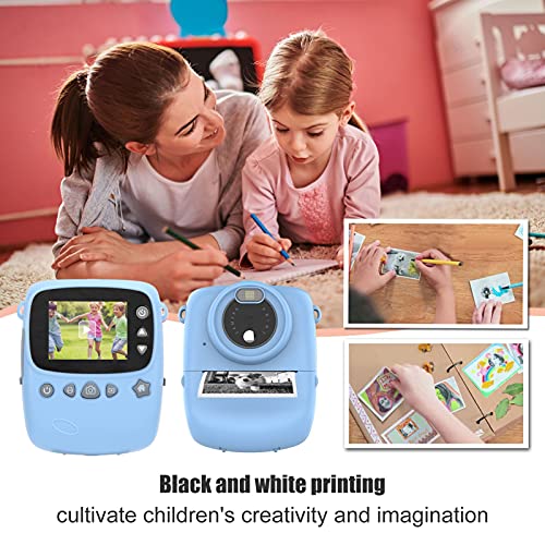 Shanrya Kids Digital Camera, Children Toy Camera Built in Microphone 12 MP Anti Skid for Kids for Boys and Girls(Blue)