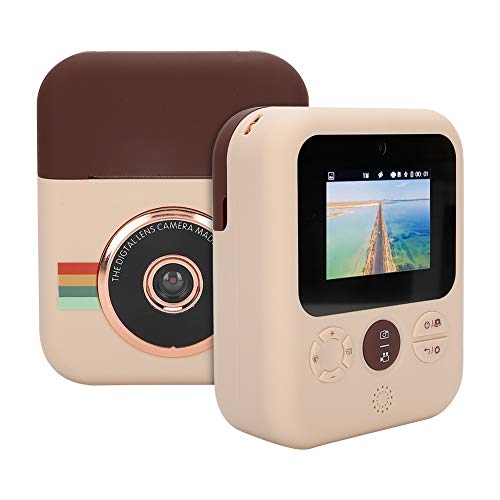 Mini Gift Print Camera HD Cultivate Children's Hobbies Video Cartoon Creativity Digital Toy with Safe Consumables DIY Graffiti 1500 mAh USB Universal Charging